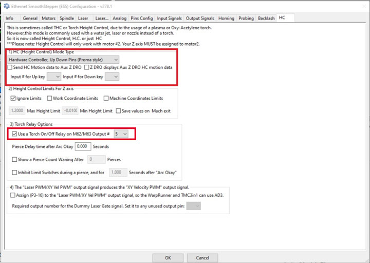 Touch Sensor and Plasma Torch Height Control Configuration for Mach4 V3 ...