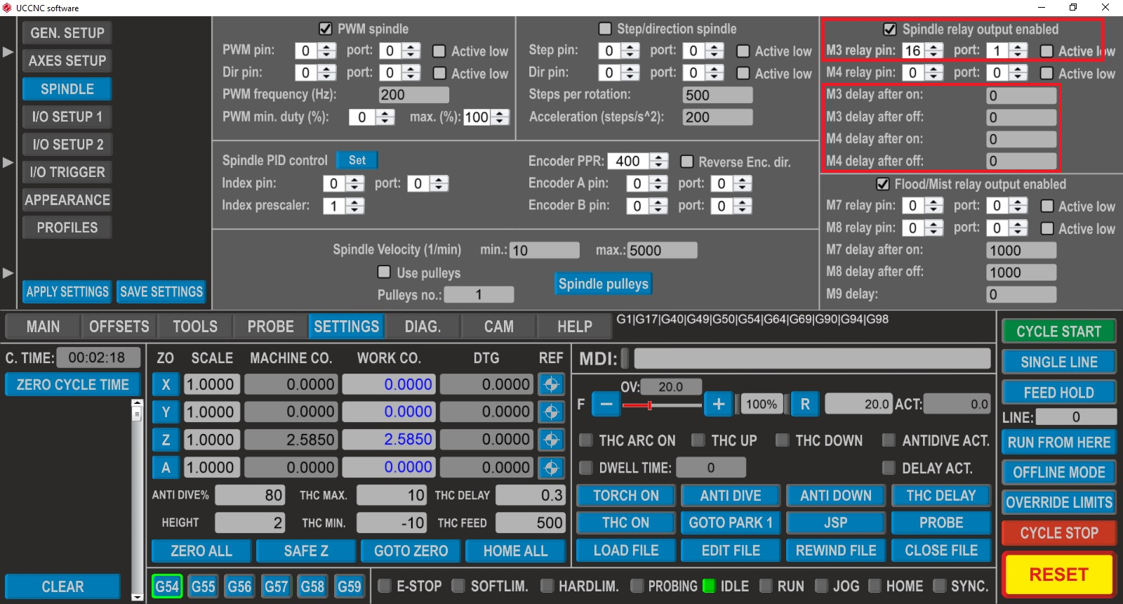 Plasma Torch Height Control Configuration for UCCNC | cnc4pc