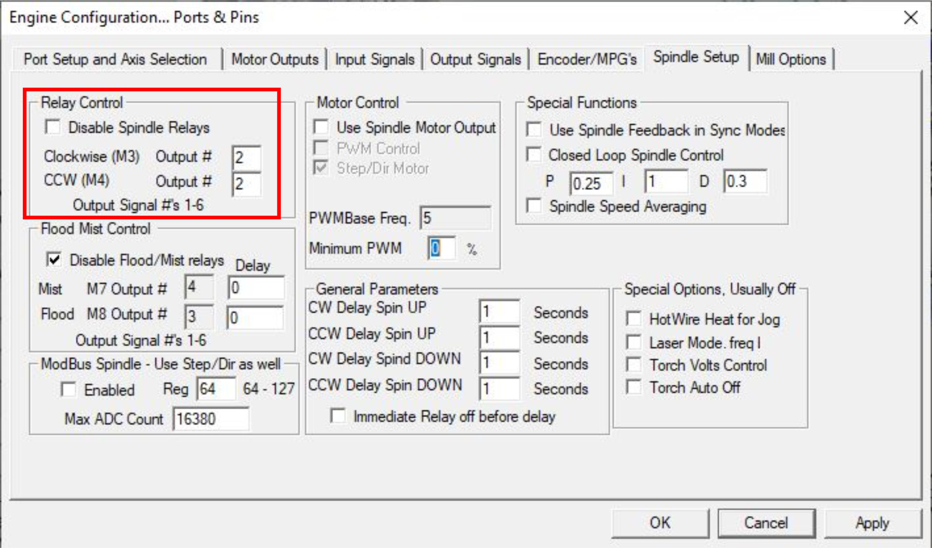 Manual Mach3 Configuration using THC-1 | cnc4pc